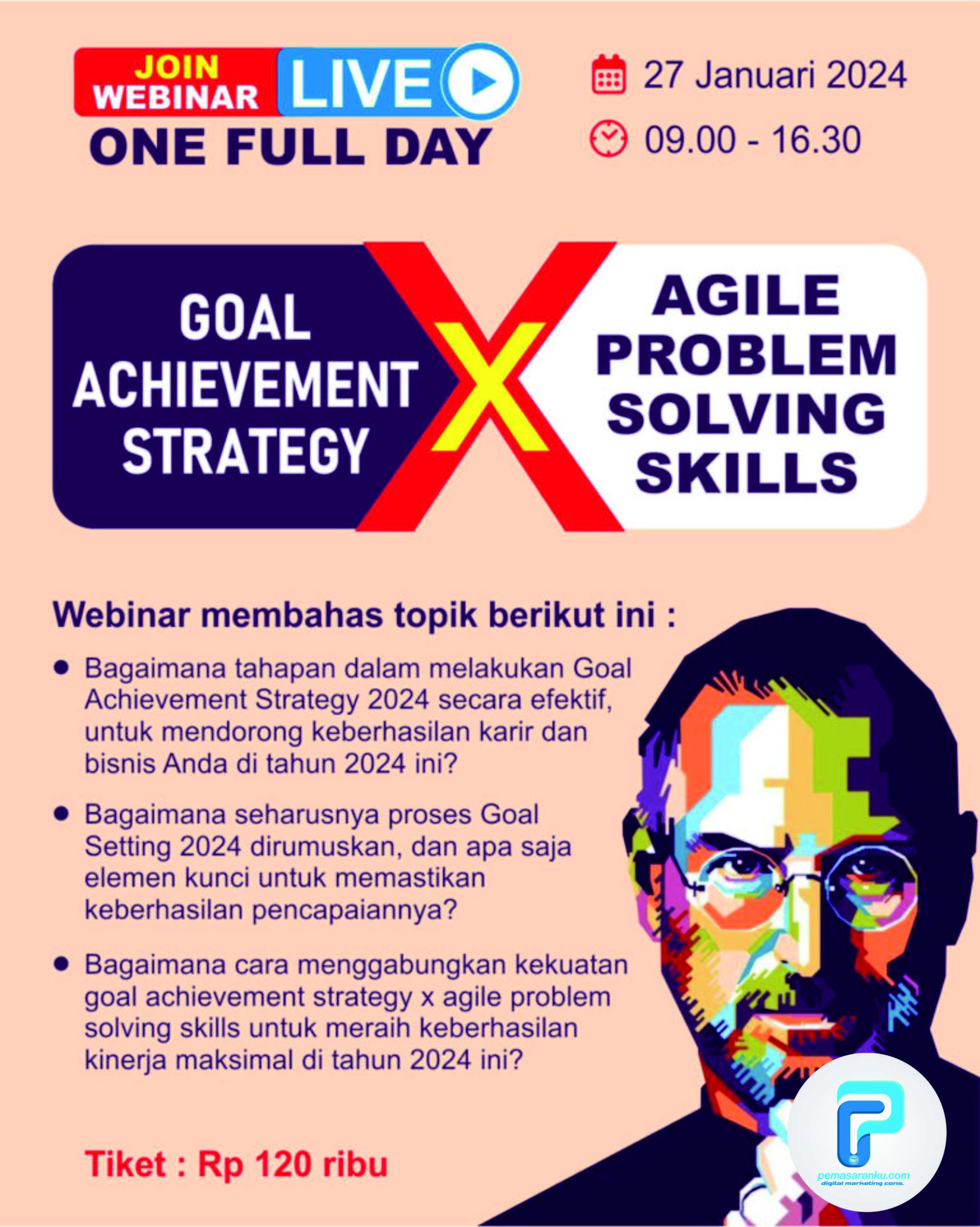 Webinar Goal Achievement Strategy x Agile Problem Solving Skills - Pemasaranku